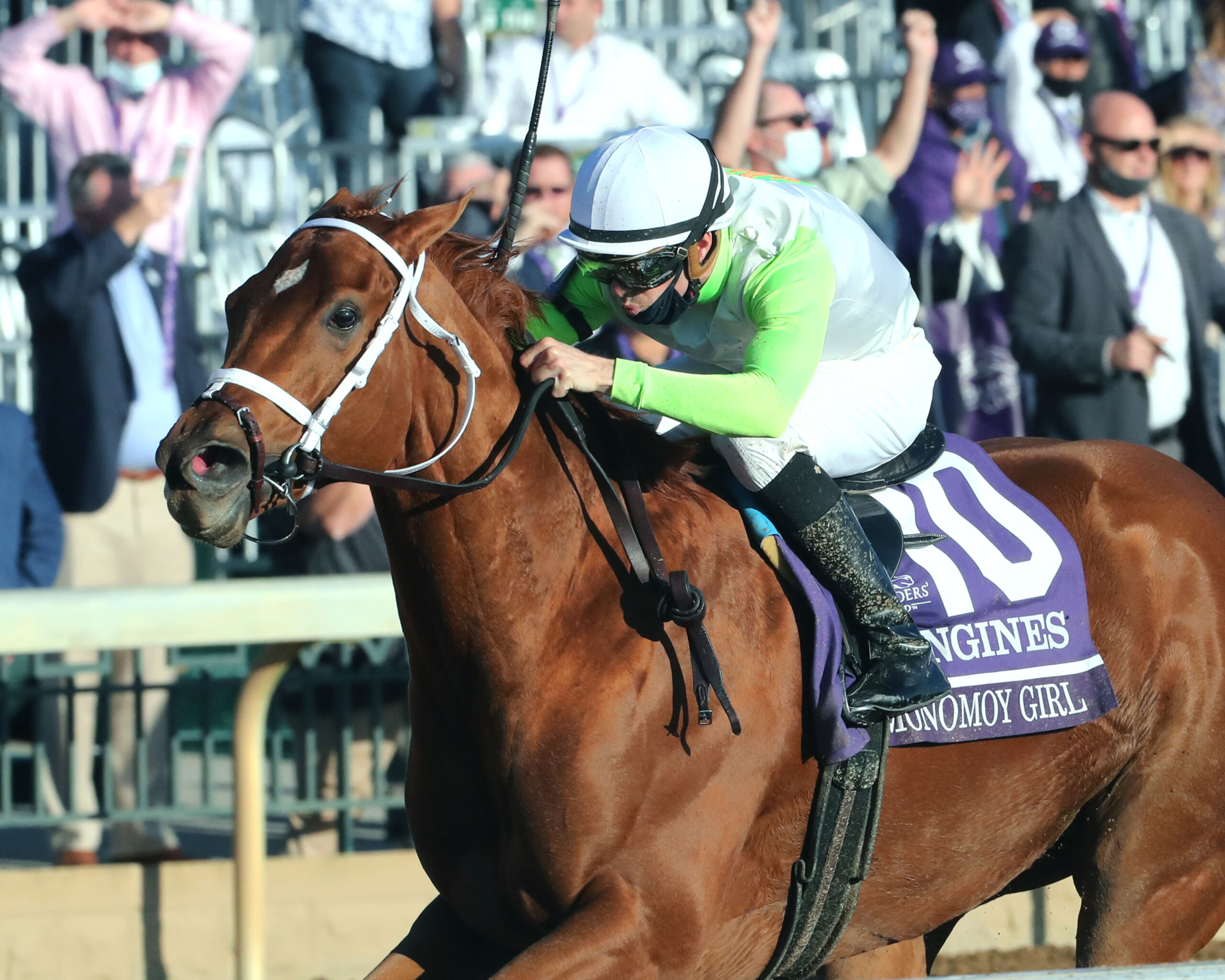Monomoy Girl Wins Second Distaff Title, Will Return For 2021