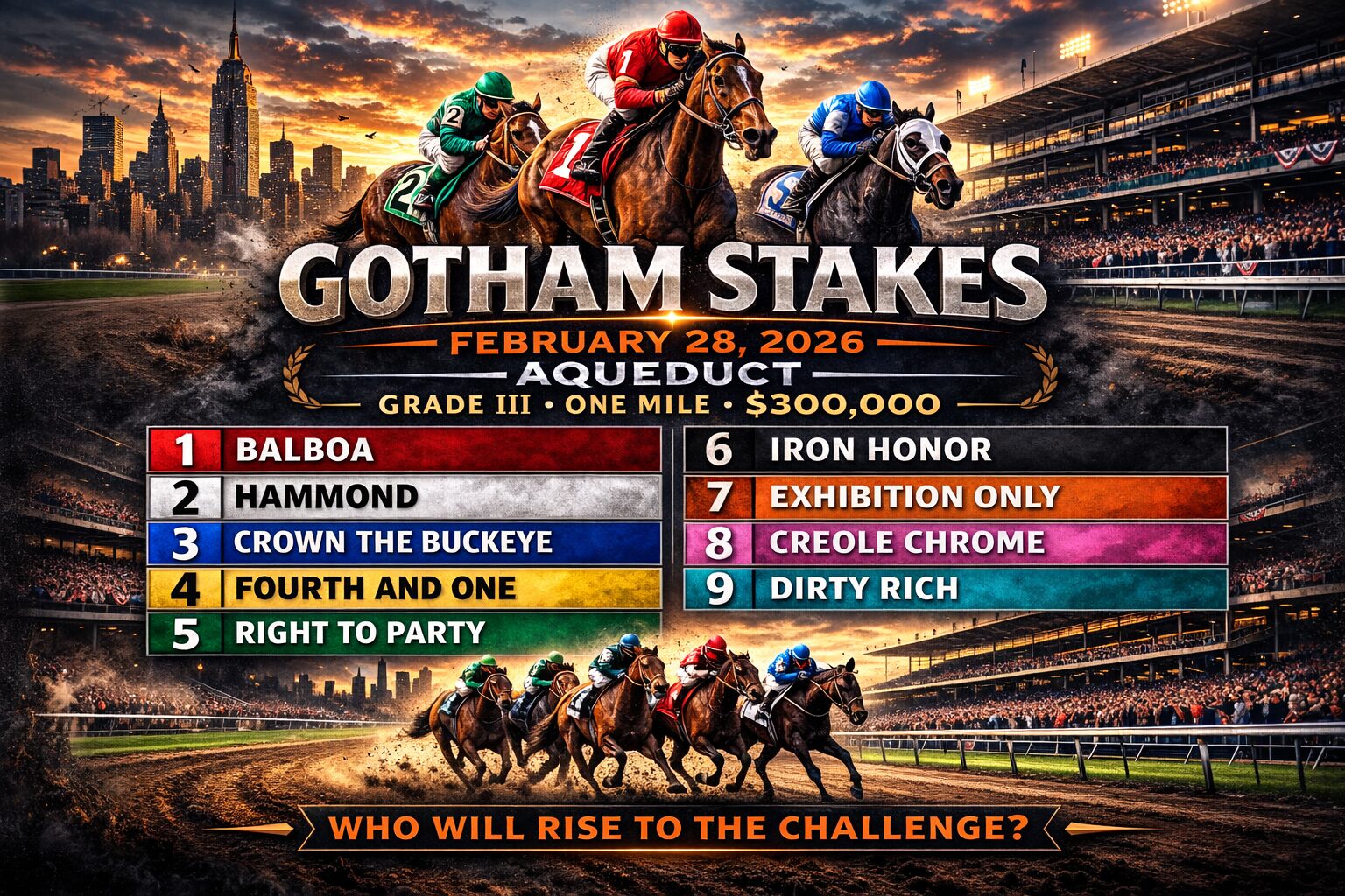 Gotham Stakes 2026 Picks and Preview | Kentucky Derby Prep Race ...