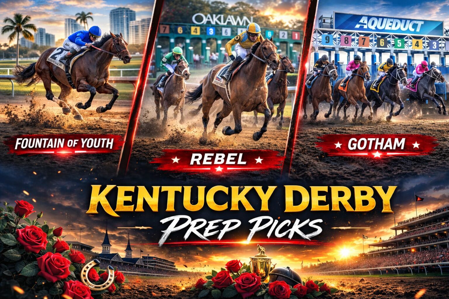 Kentucky Derby Prep Picks: Fountain of Youth, Rebel & Gotham Breakdown ...