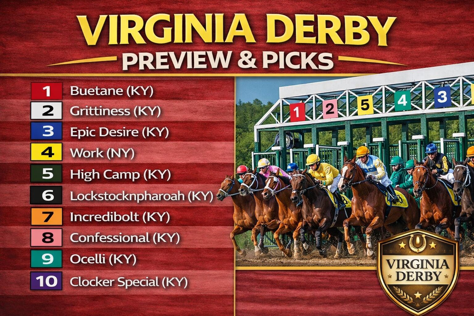 Virginia Derby 2026 Picks and Preview | Kentucky Derby Prep Race ...