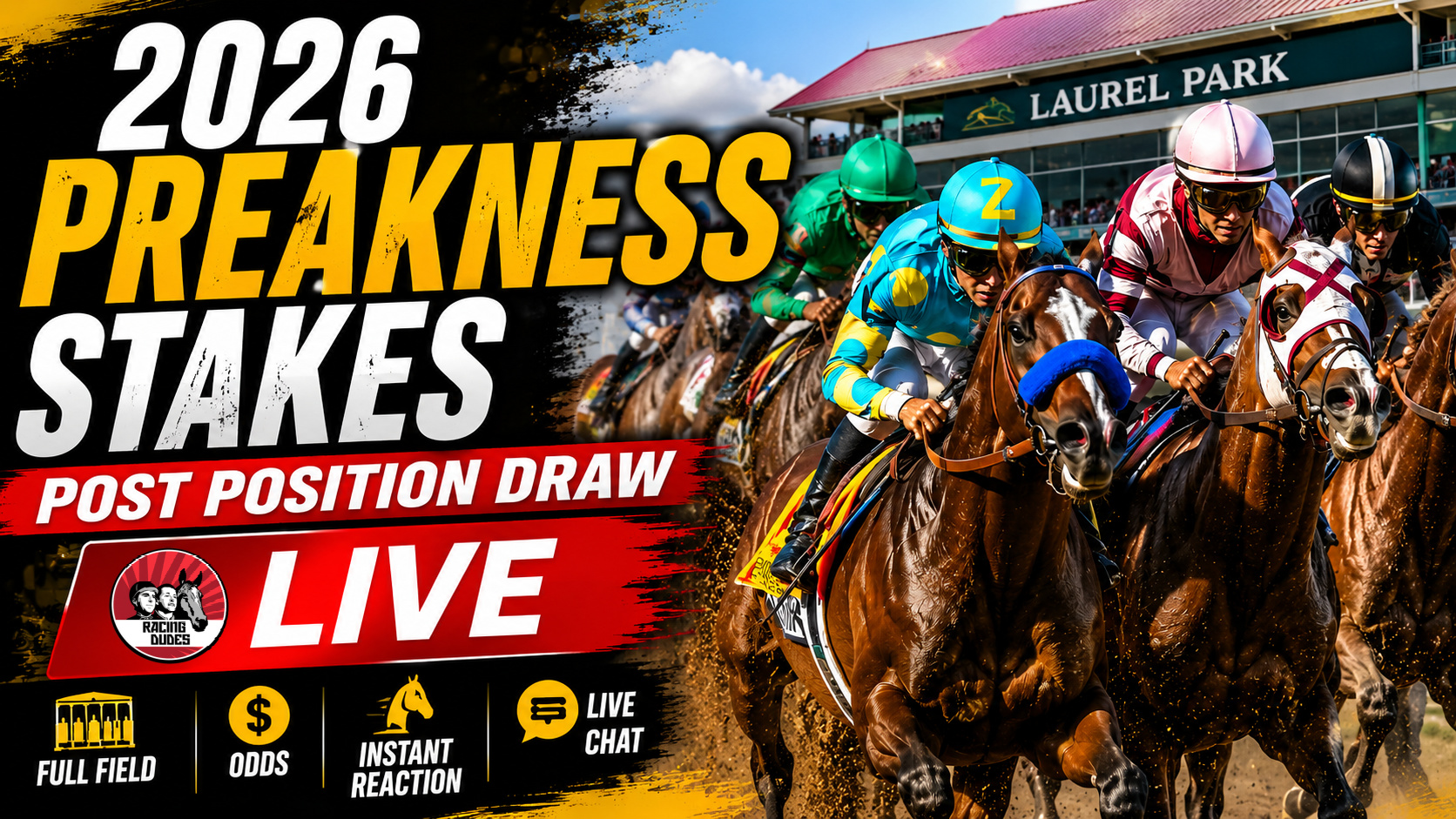 2026 Preakness Stakes Post Position Draw LIVE | Full Field, Odds ...