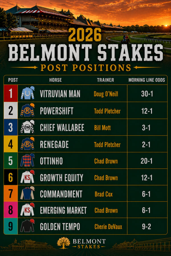 Belmont Stakes 158 Returns to Saratoga With Kentucky Derby Rematch ...